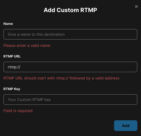 Talk Studio Streaming Destinations | Streamlabs